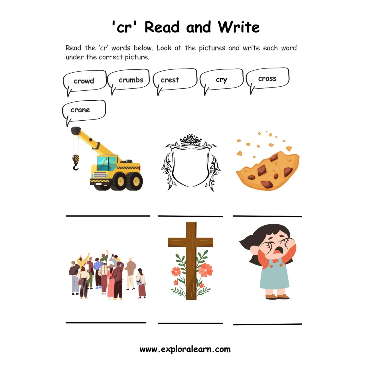 Free Exploralearn Worksheets Consonant Blends Practice Worksheet