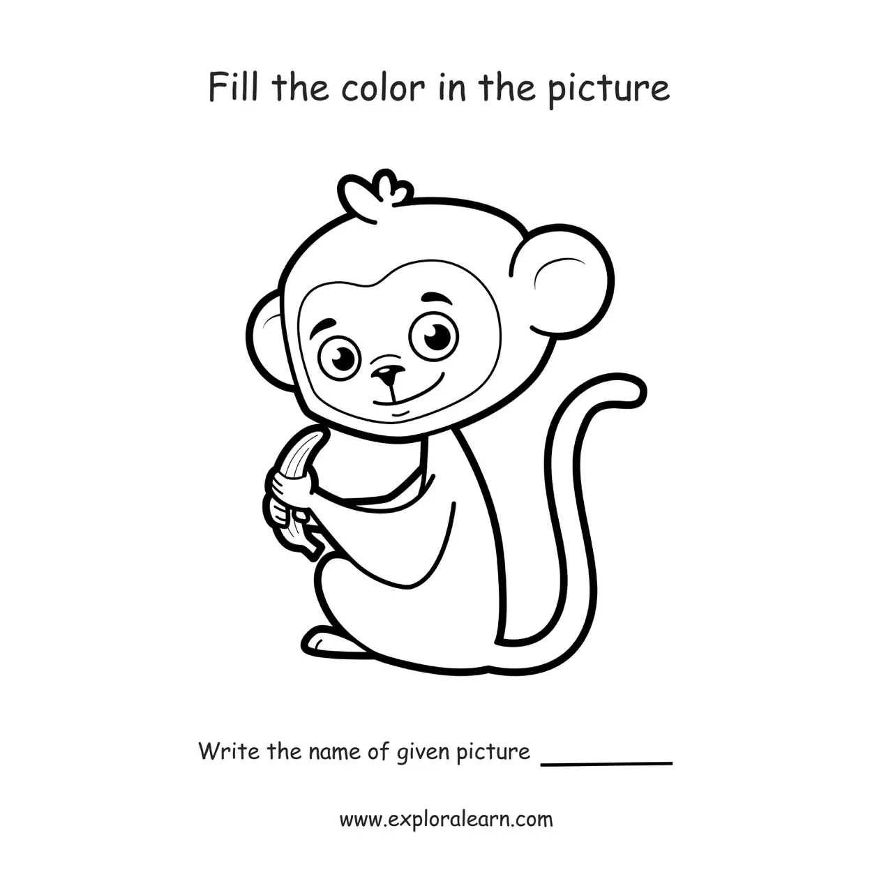 Free Exploralearn Worksheets, Phonics Alphabet Colouring Worksheet