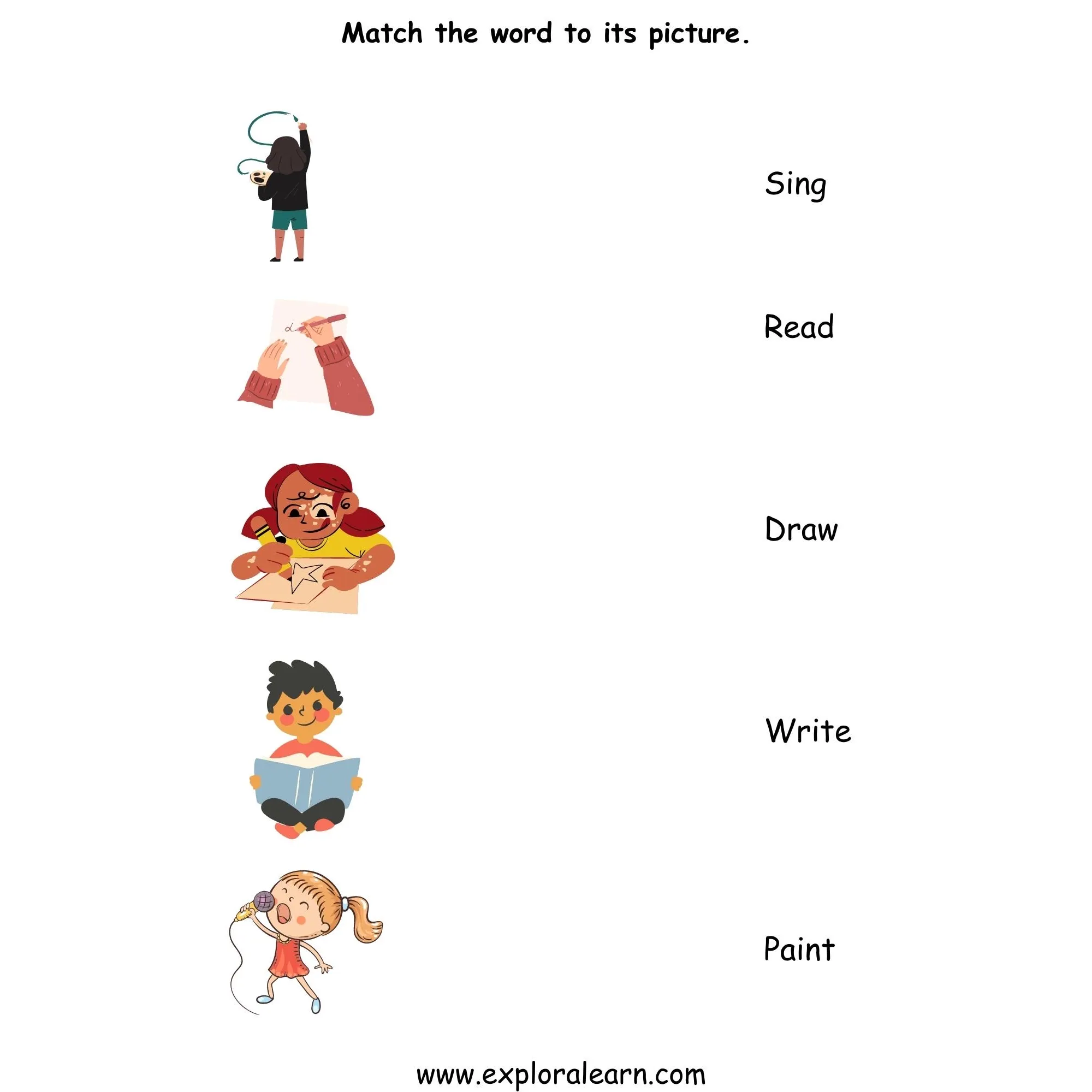 Free Exploralearn Worksheets Words And Vocabulary Music Words free-exploralearn-worksheets-words-and-vocabulary-music-words