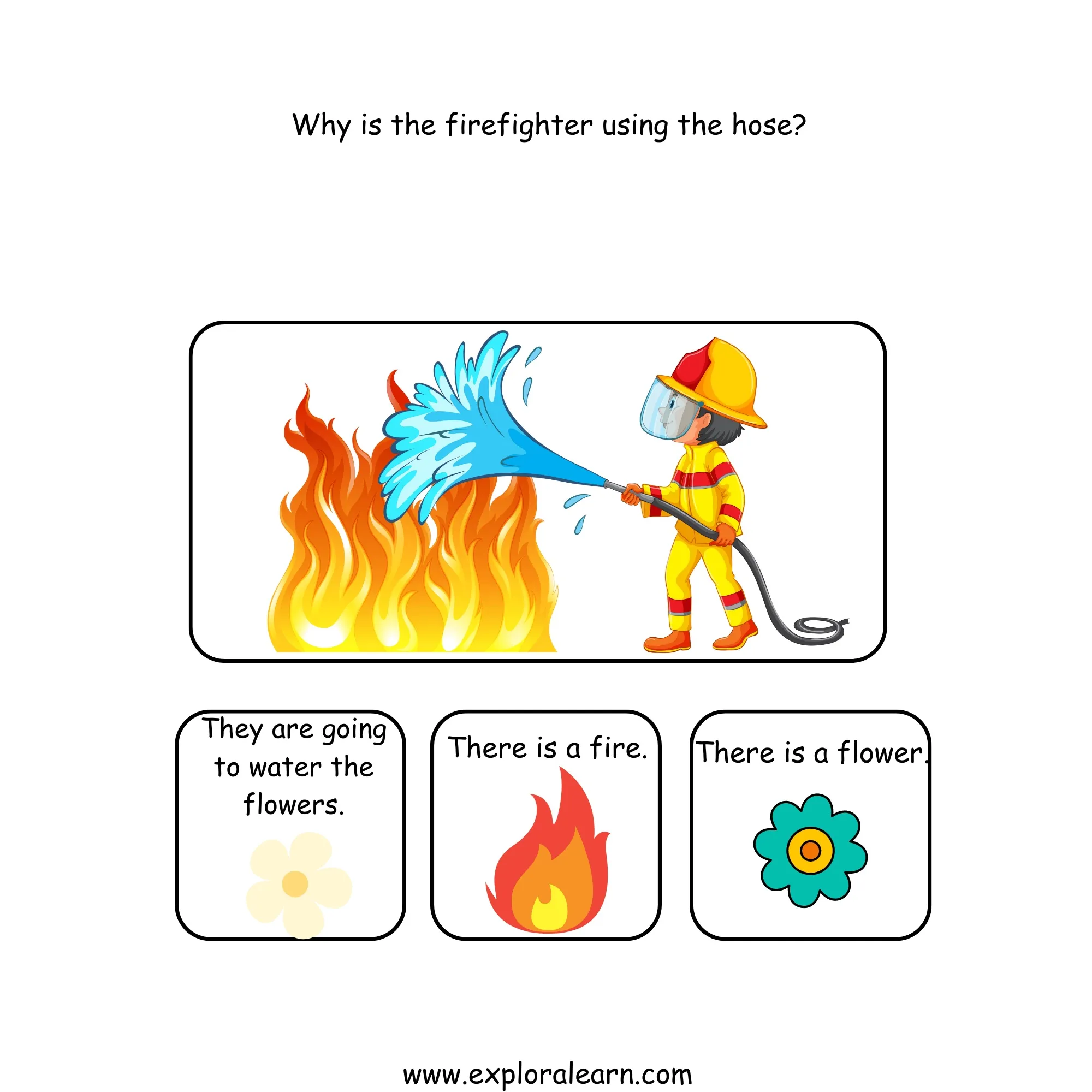 Free Exploralearn Worksheets, Reading Workheets,Picture Comprehension