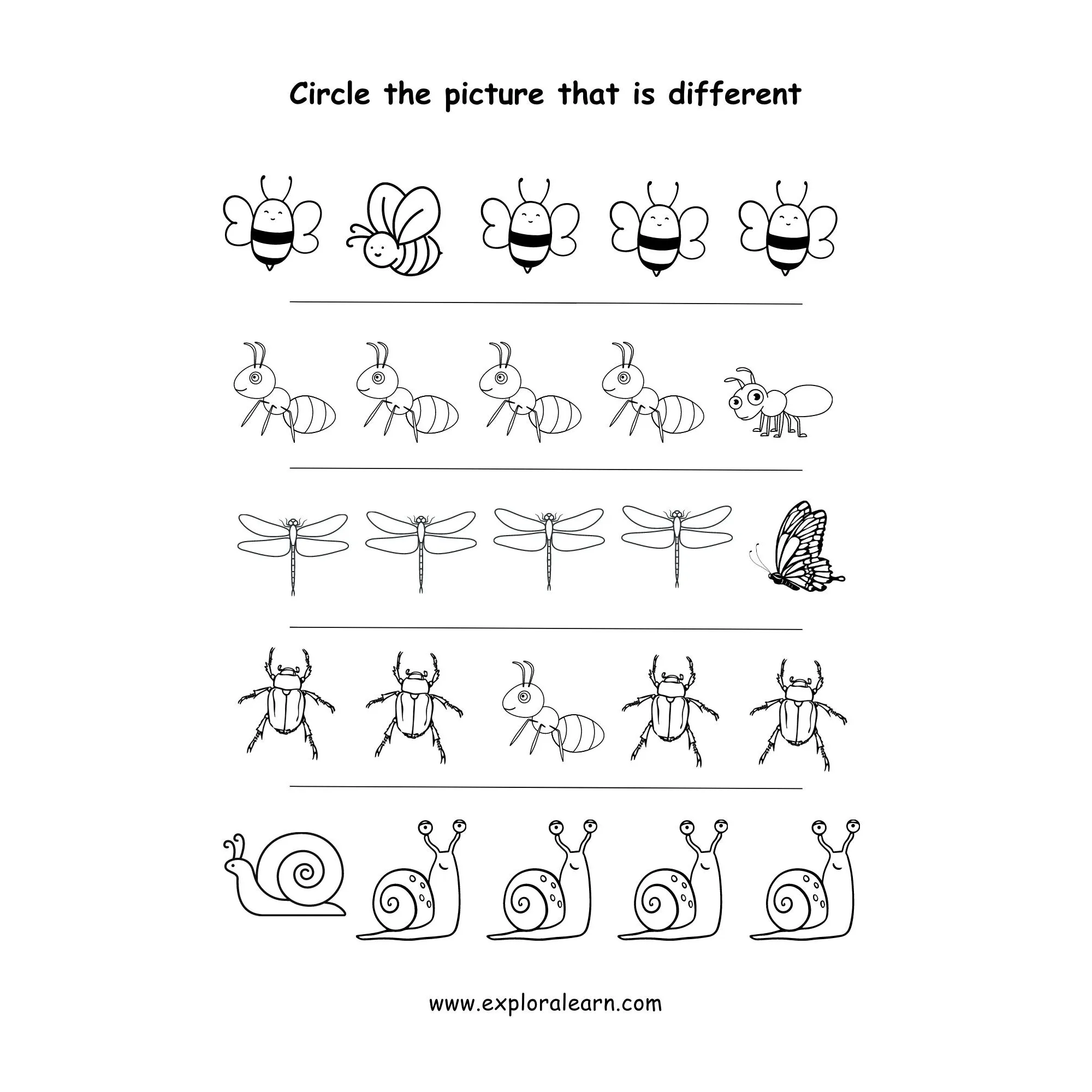 Free Exploralearn Worksheets Comparisons Worksheets Same And Different free-exploralearn-worksheets-comparisons-worksheets-same-and-different