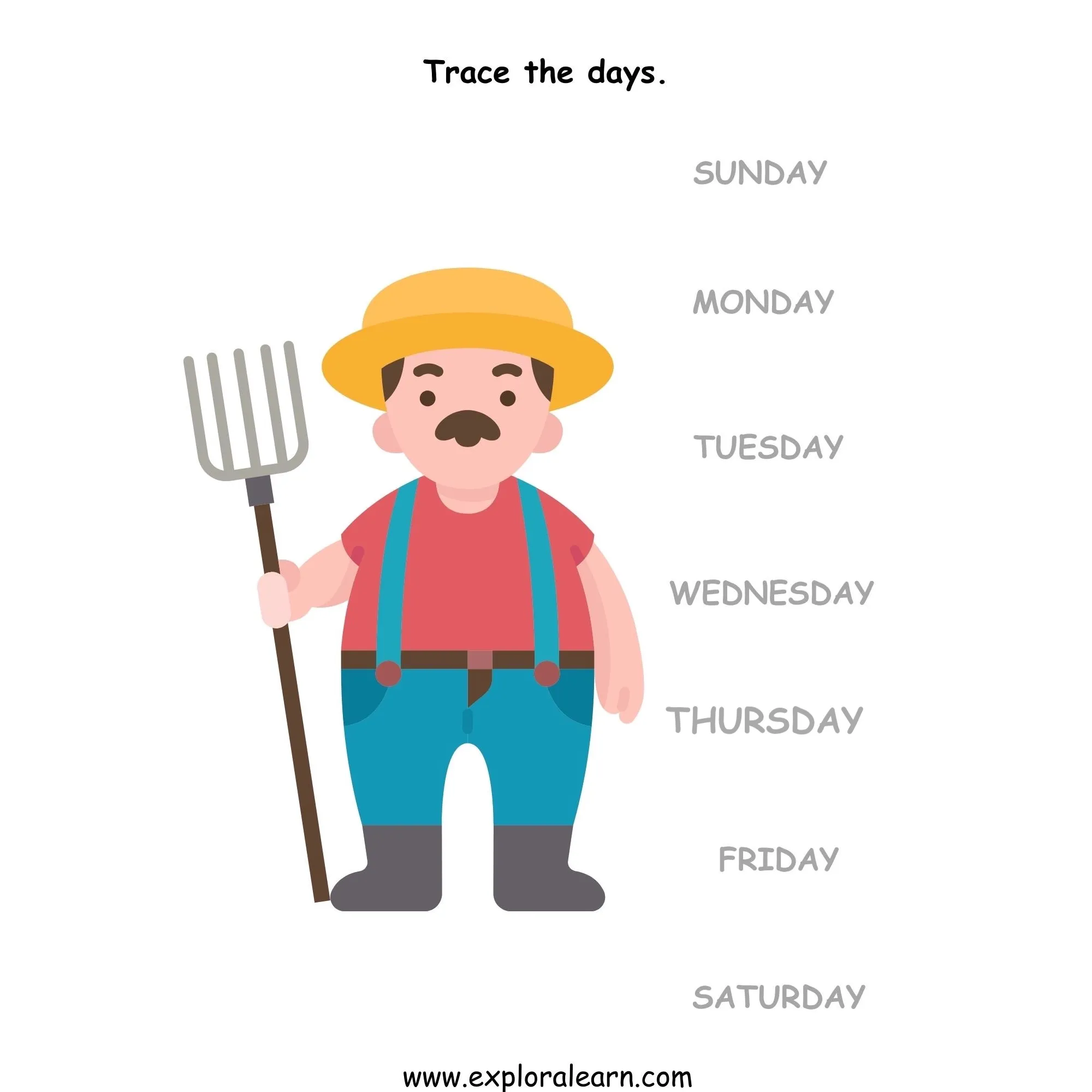 Free Exploralearn Worksheets, Maths Time Worksheets,Calendar