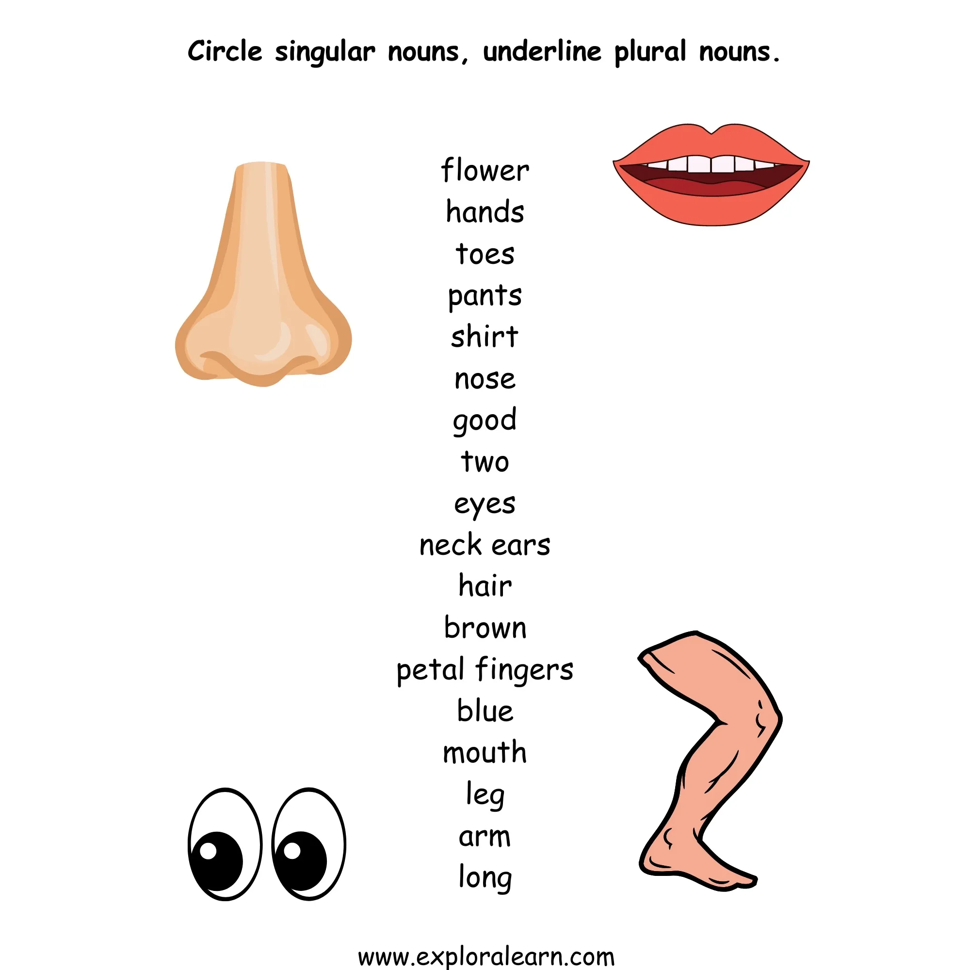 Free Exploralearn Worksheets, Class 1 English Grammar Worksheets ... Free Exploralearn Worksheets, Class 1 English Grammar Worksheets ...