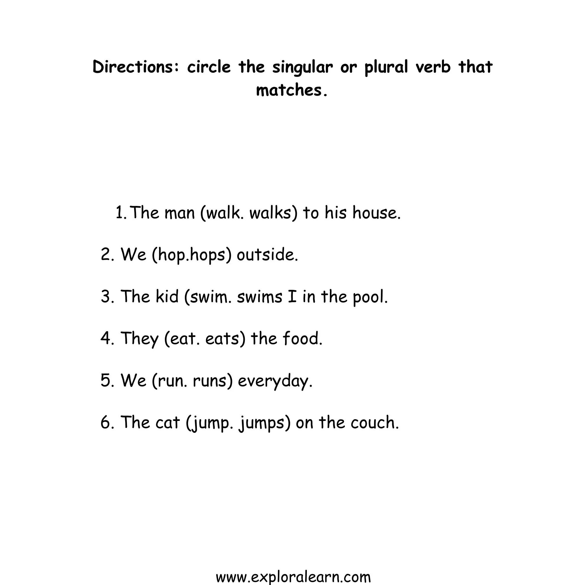 Free Exploralearn Worksheets, Class 1 English Grammar Worksheets ... Free Exploralearn Worksheets, Class 1 English Grammar Worksheets ...