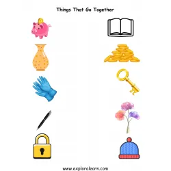 Free Exploralearn Worksheets, Things that Go Together Worksheets,Things ...