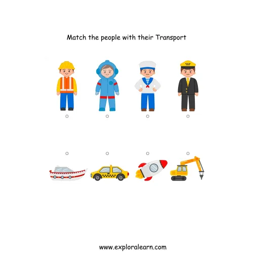 Community Helpers Worksheets -Community Helper Vehicles