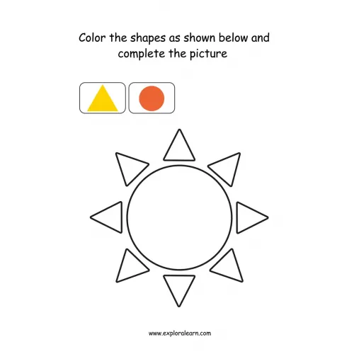 Free Exploralearn Worksheets Shapes And Colours Worksheet free-exploralearn-worksheets-shapes-and-colours-worksheet