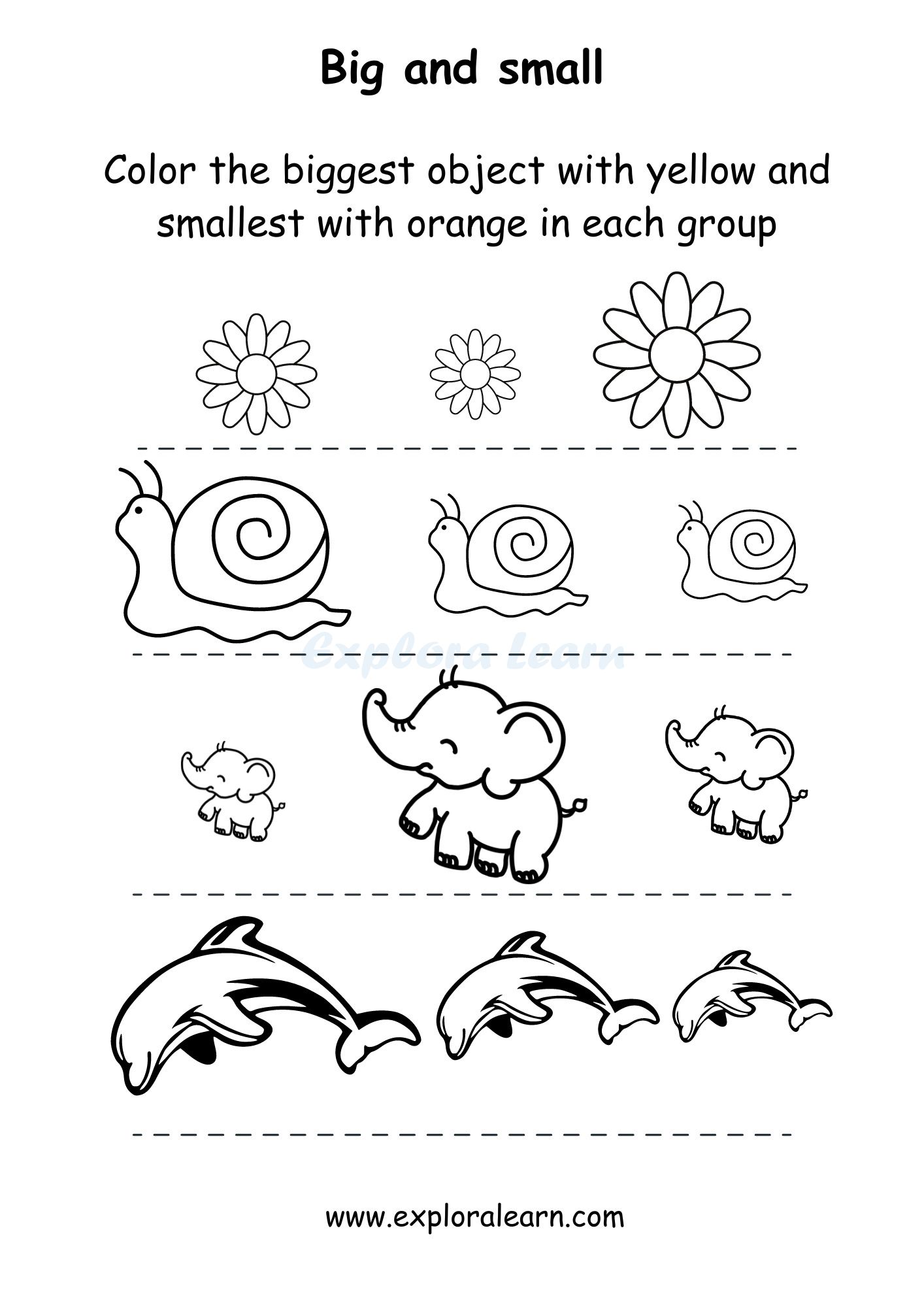 Bigger And Smaller Worksheets Big And Small Teaching Poster Cards Bigger And Smaller Worksheets Big And Small Teaching Poster Cards