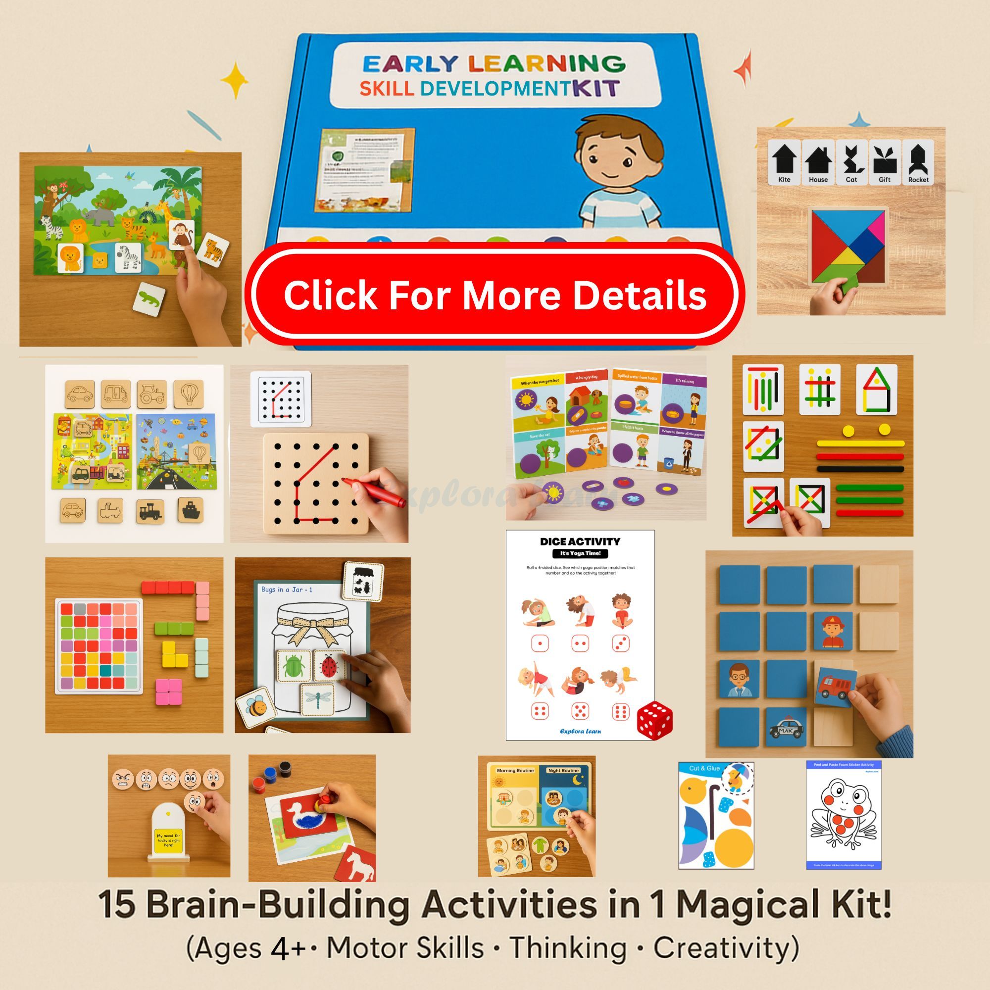 Little Explorer Learning Kit 1 – Age 4+ | Exploralearn