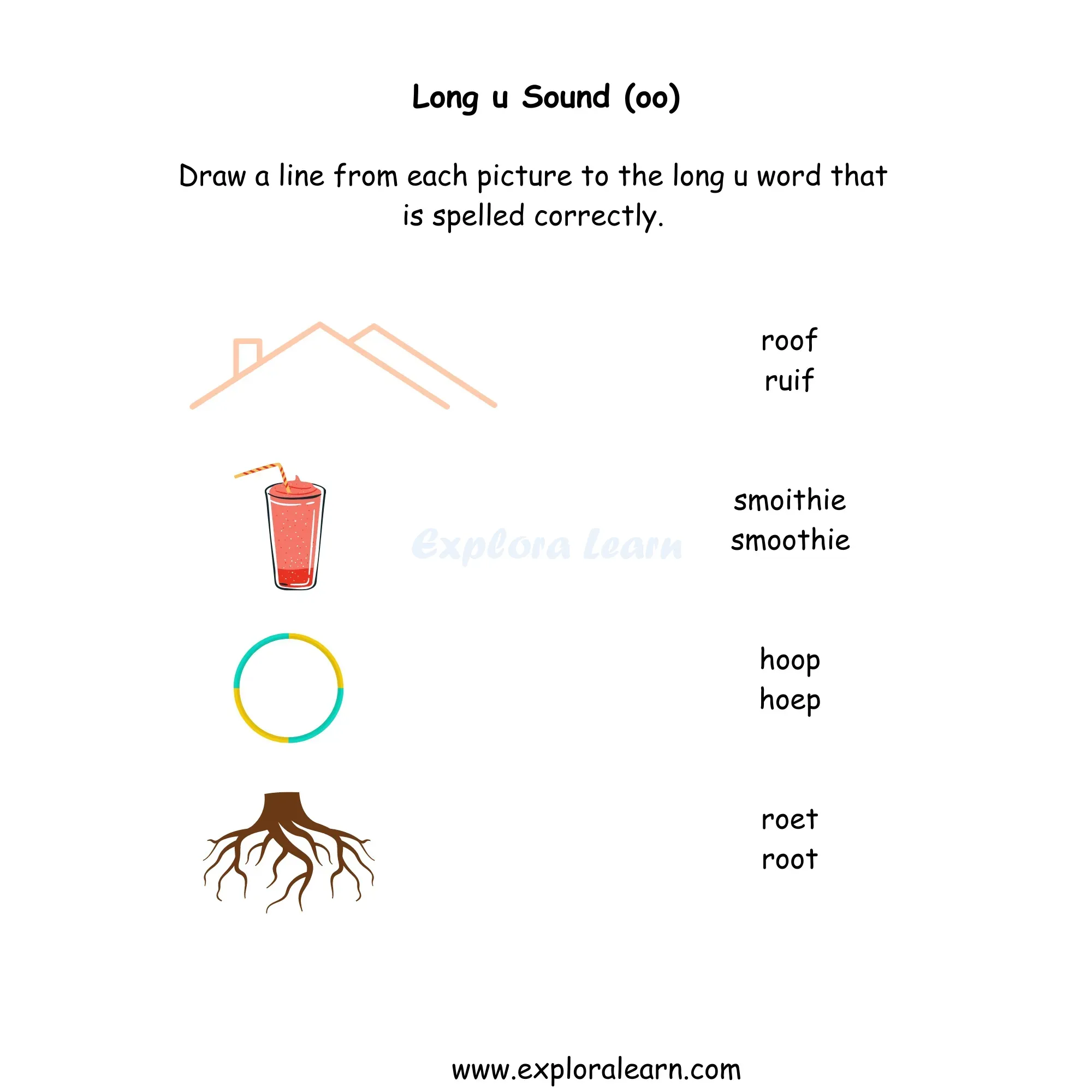 Free Exploralearn Worksheets, Short Vowel Practice Worksheet