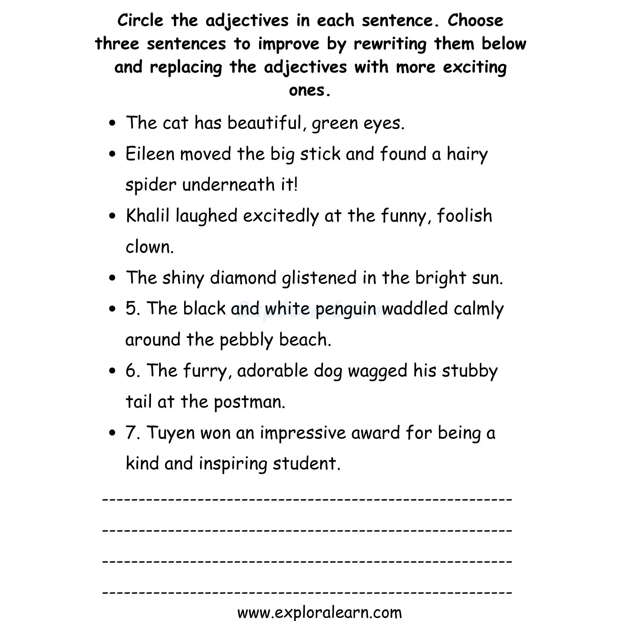 Free Exploralearn Worksheets, Class 1 English Grammar Worksheets ...