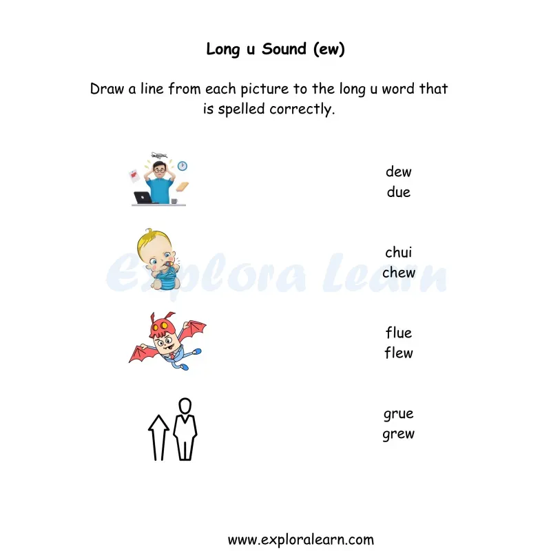 Free Exploralearn Worksheets, Short Vowel Practice Worksheet